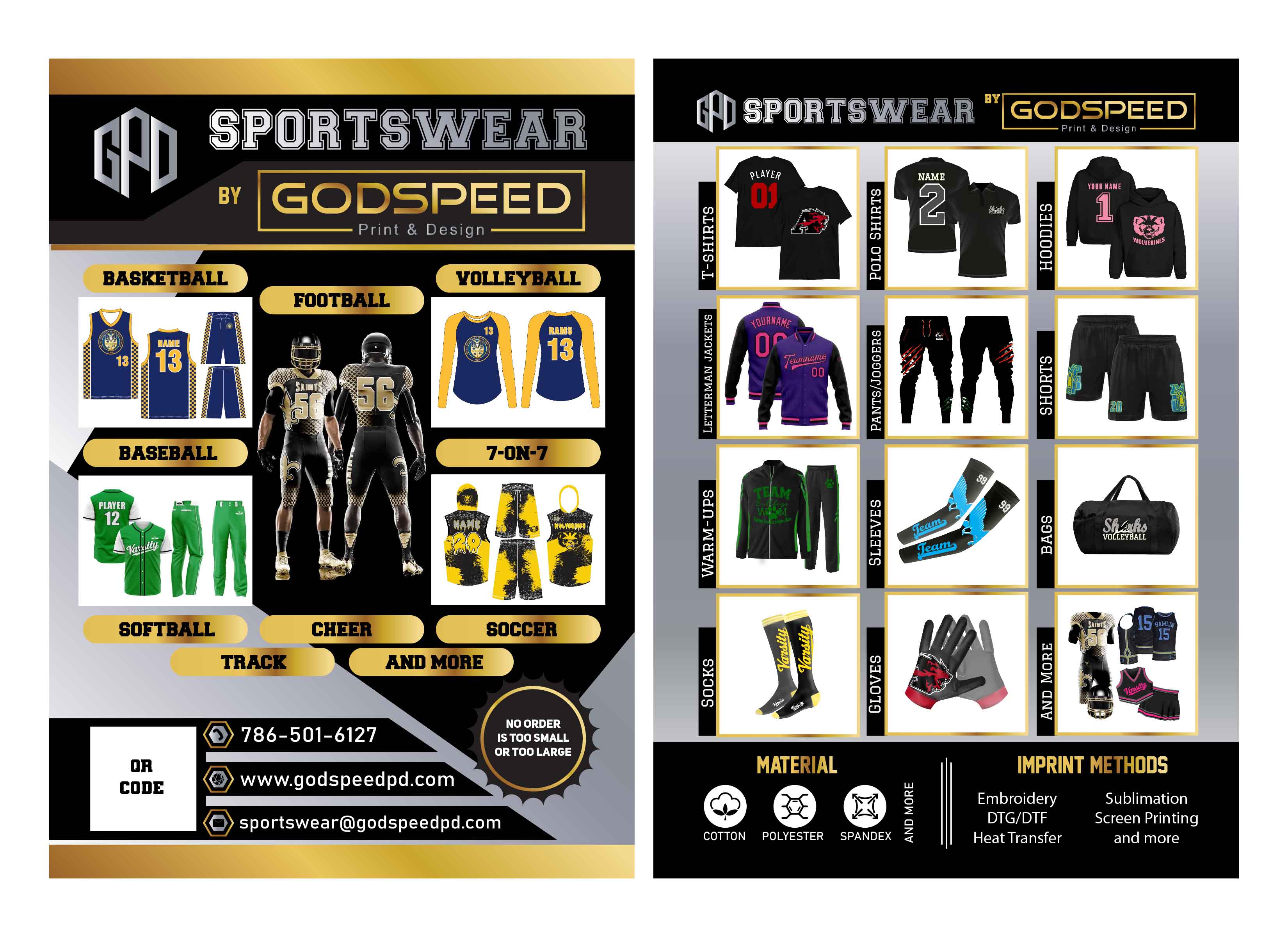 Sportswear | Godspeed Print & Design